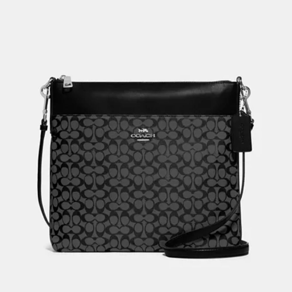 COACH Kitt Signature Jacquard Crossbody - Gem